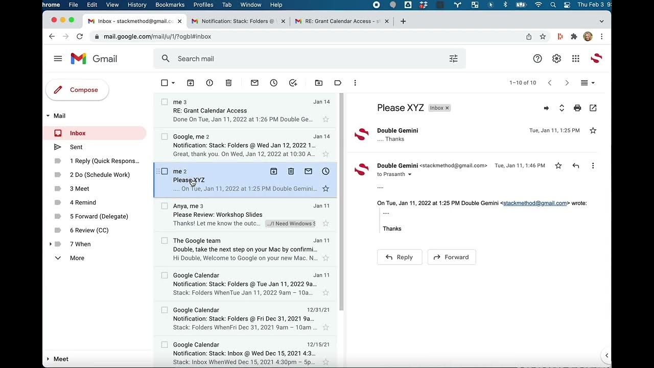 9. Opening Emails in Multiple Tabs – Gmail | The Stack Method™ - YouTube