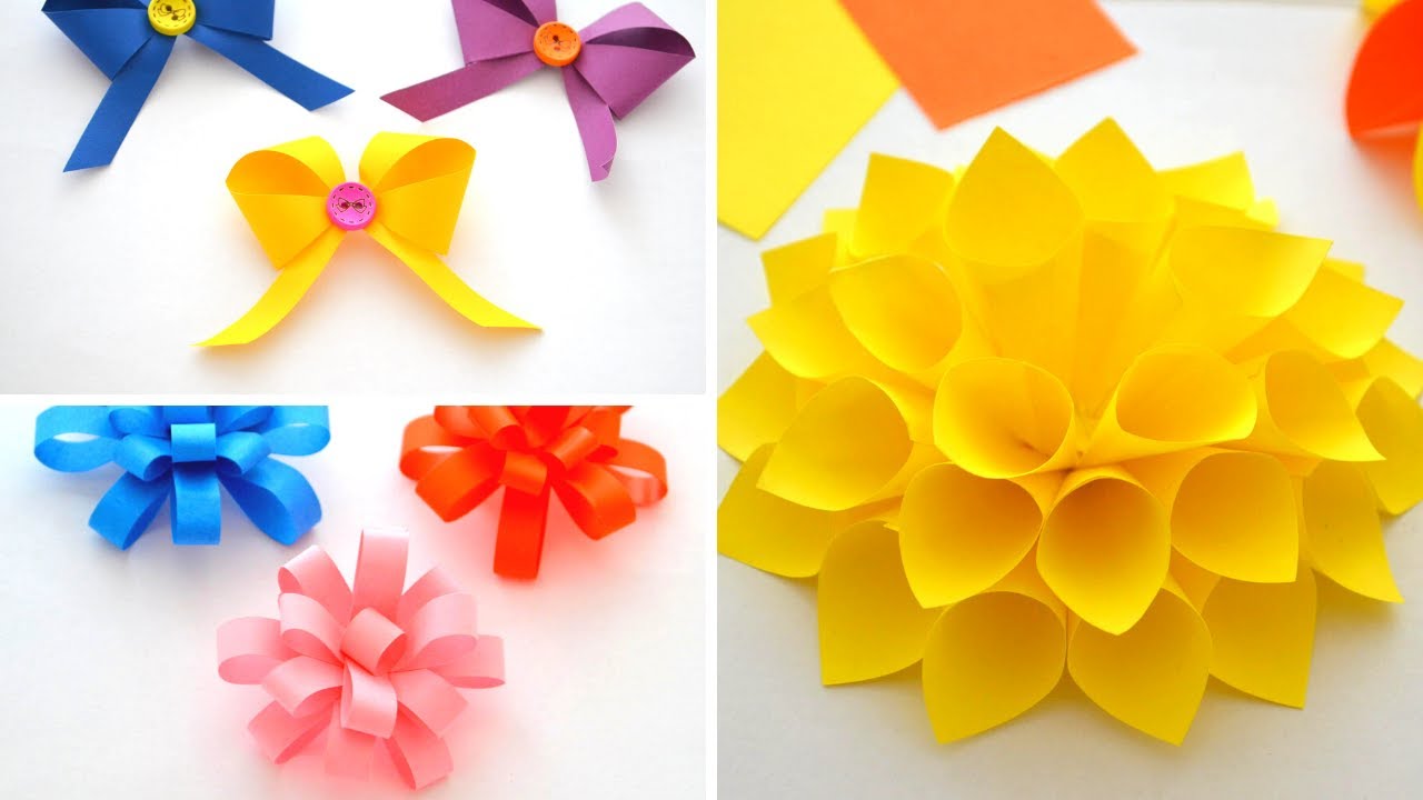3 quick paper crafts | DIY home decor | DIY paper Crafts | Easy decor ...