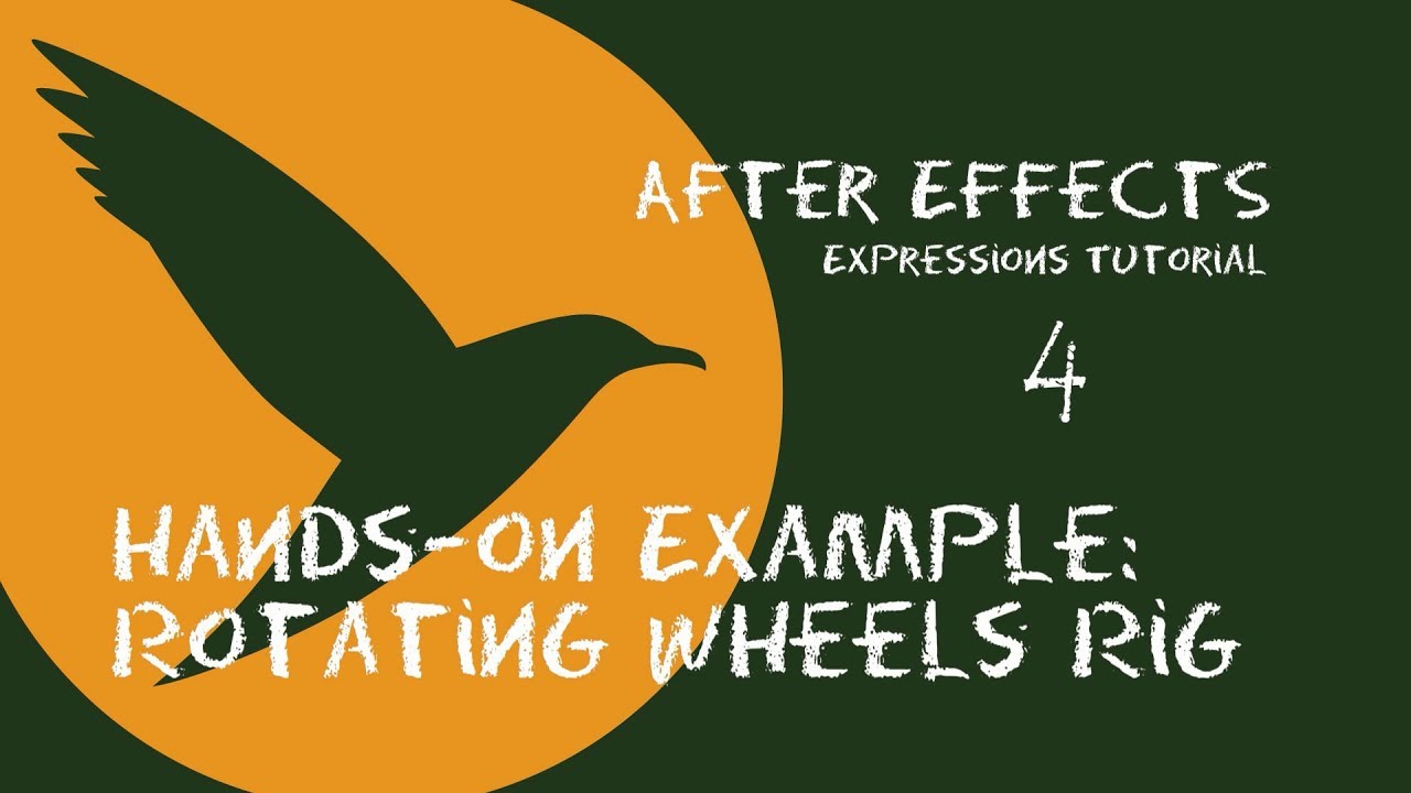 After Effects Expressions Tutorial 4: Rotating Wheels Rig - YouTube