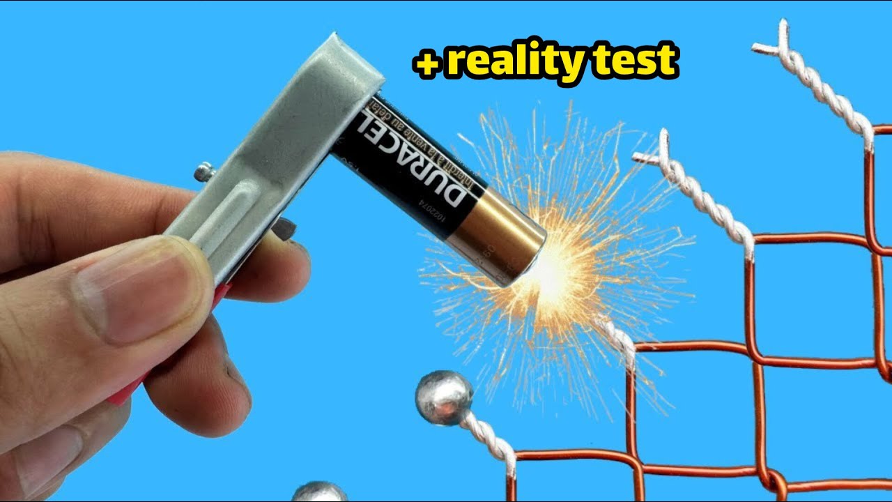 How to Make a Simple 1.5V Batery Welding Machine At Home!! Genious Idea ...