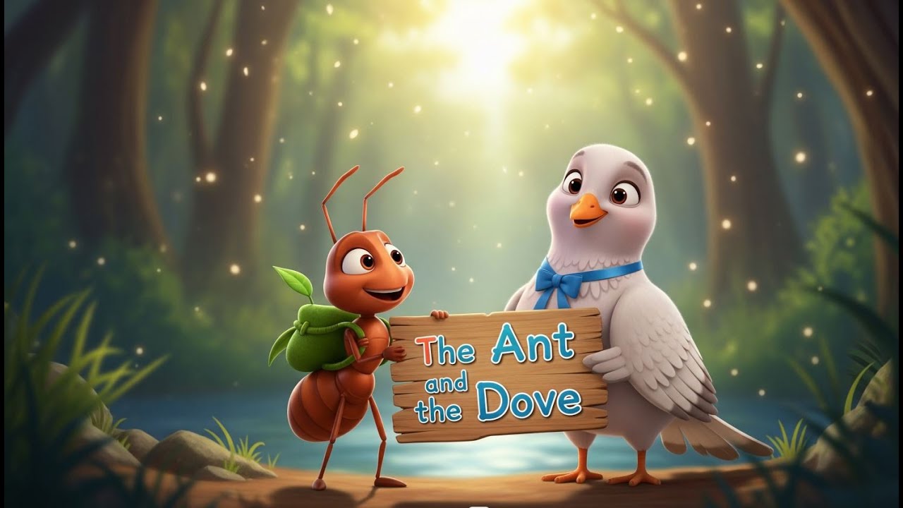 The Ant and The Dove 🐜🕊 | Aesop’s Fable for Kids | Moral Story # ...
