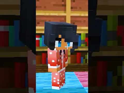 😱 APHMAU in huge house for FIRST SLEEPOVER in Minecraft #Shorts - YouTube