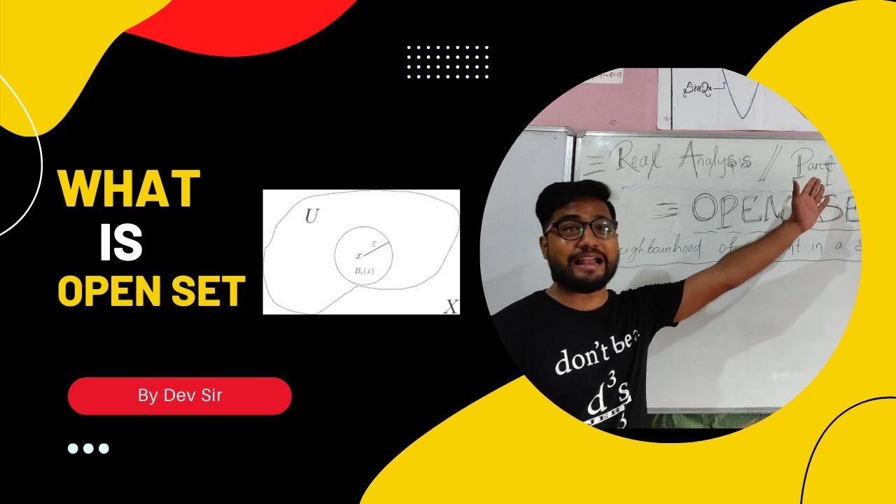 Examples of open sets in R //Real analysis // Part 3//Devmatics.. - YouTube