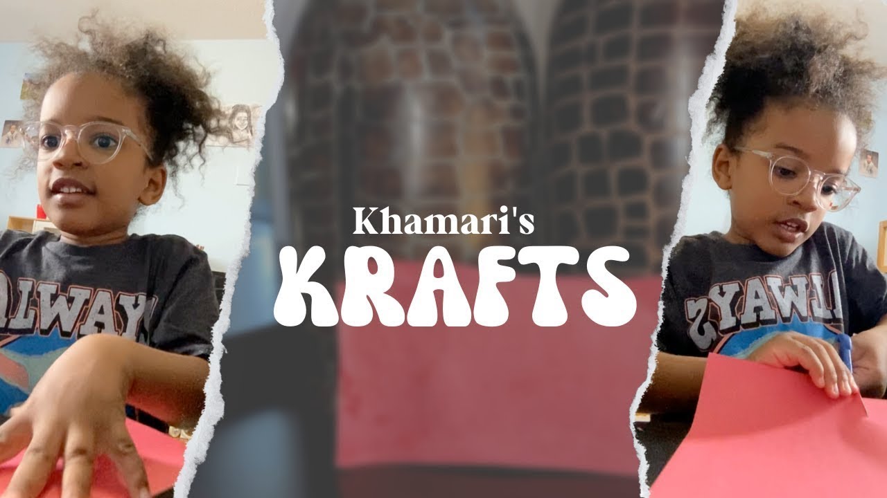 Toddler Crafts | Kids Crafting | How to Make a Paper Book | KHAM'S ...