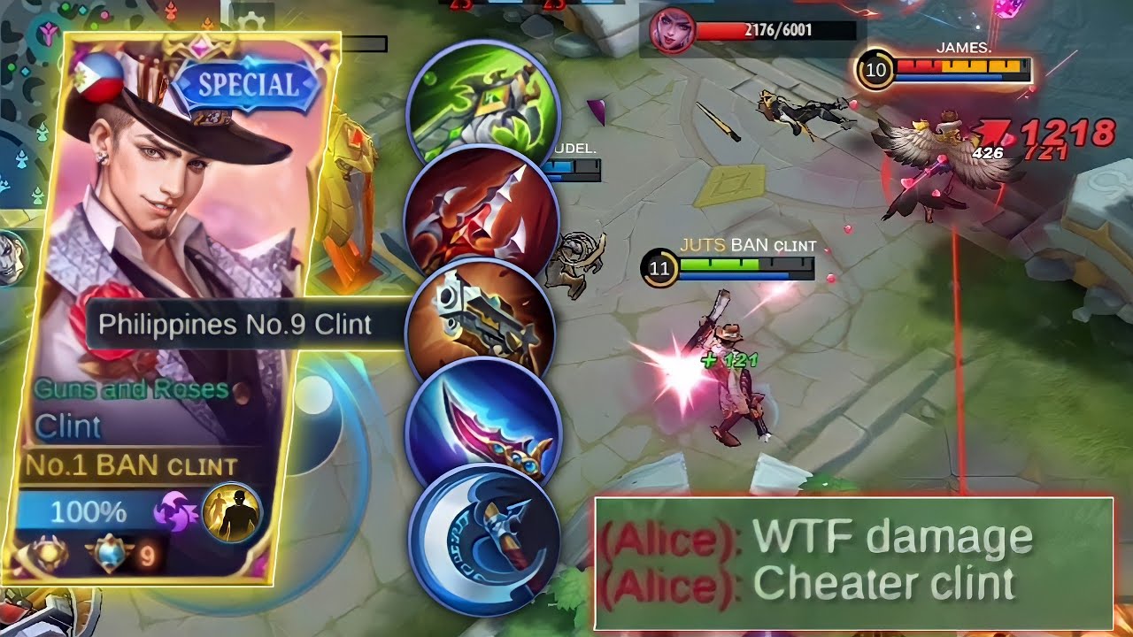 CLINT GOLD LANE! CLINT BEST BUILD AGAINST SUSTAIN ENEMIES! | | CLINT ...