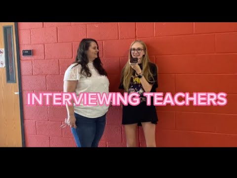 Interviewing teachers at high school - YouTube