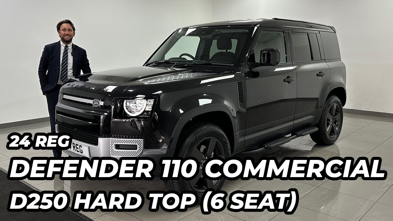 24 Reg Land Rover Defender 110 3.0 D250 Hard Top Commercial (6 Seat ...