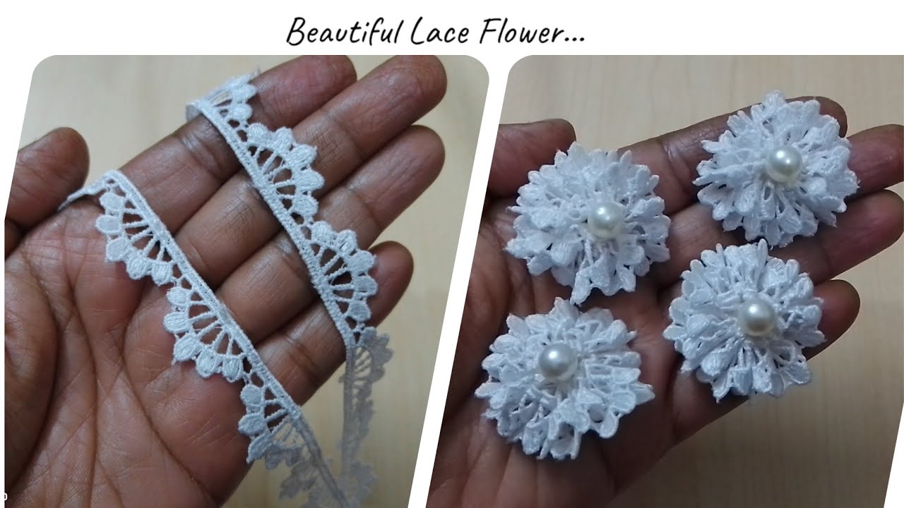 Beautiful Lace Flower 🌼🌼🌼 - YouTube
