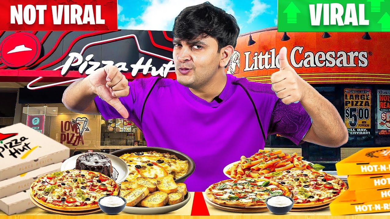 Trying VIRAL vs NON VIRAL Pizza Brand - YouTube
