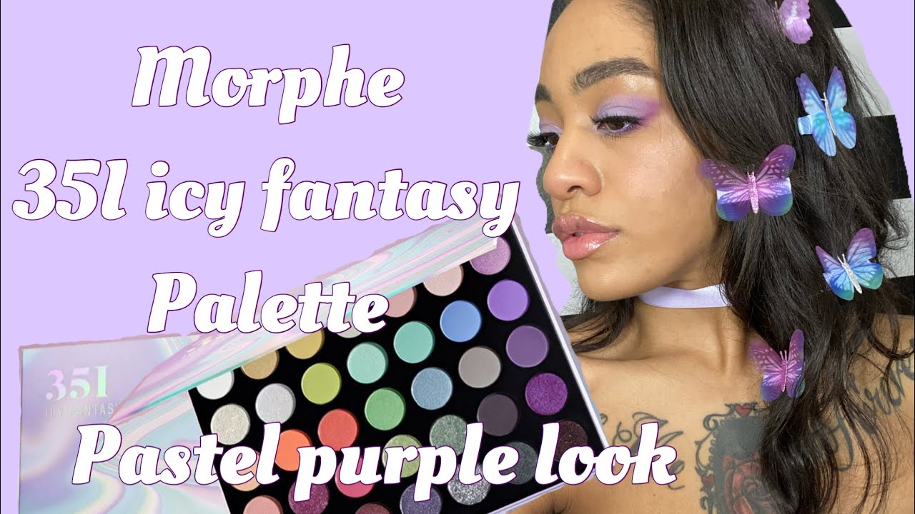 Morphe 35I icy fantasy palette : light purple - YouTube