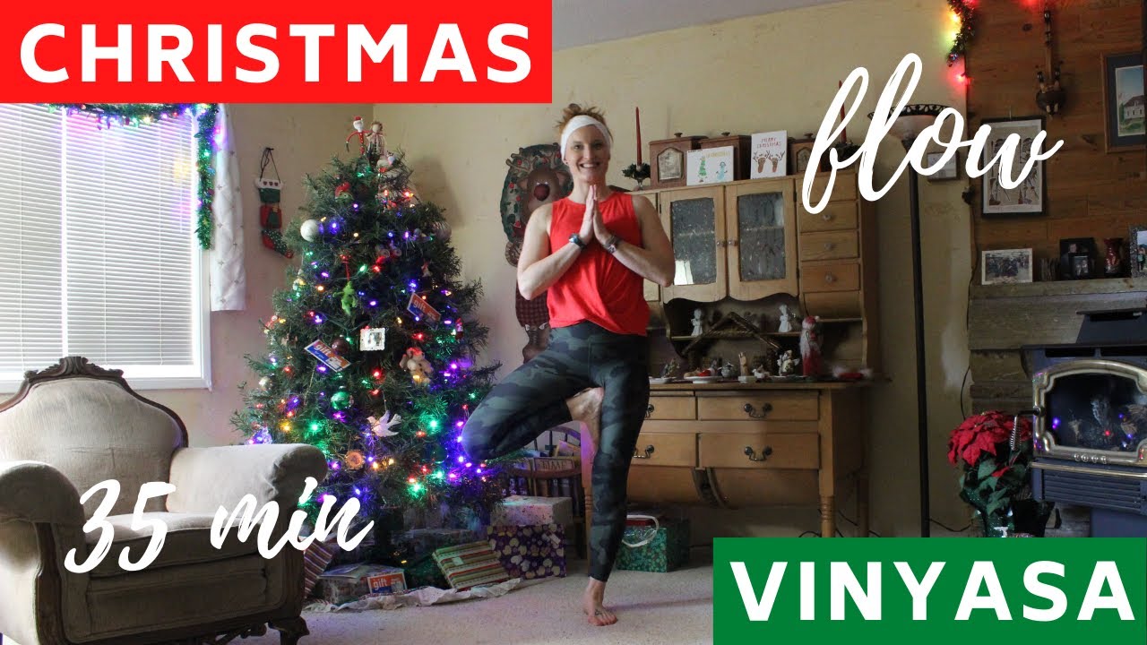 35 Min Christmas Yoga Flow | Full Body Vinyasa - YouTube