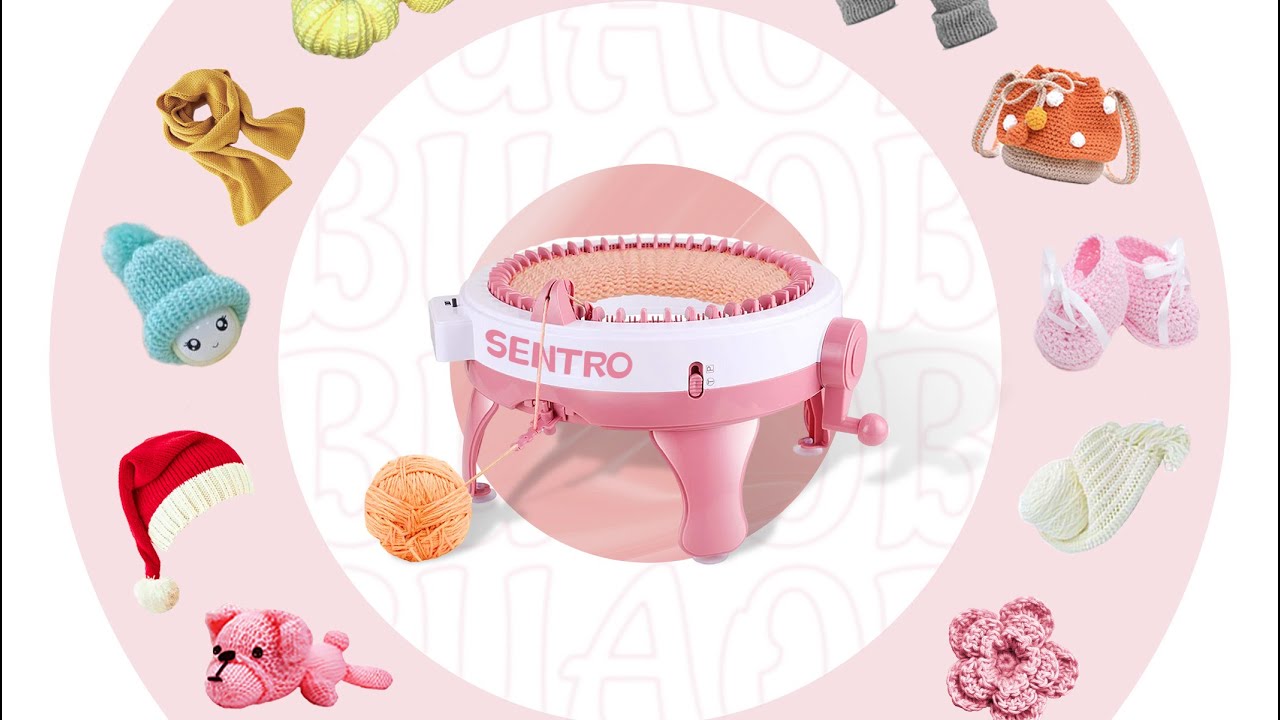 SENTRO Knitting Machine 48 Needles with Row Counter, Crochet Knitting ...