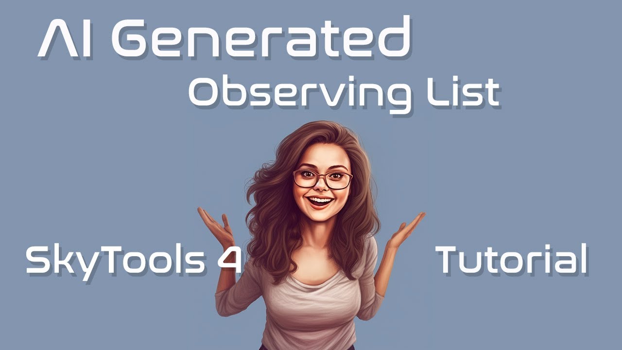 AI-Generated Observing List & Award | SkyTools 4 Visual Tutorial - YouTube