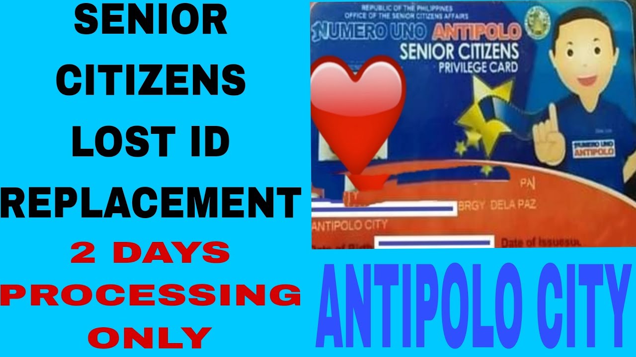 QUICK & EASY PROCESSING OF LOST SENIOR CITIZENS ID - YouTube