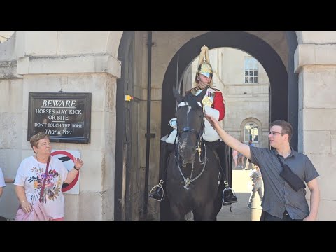 Kings guard Lays down the law on the new rule, don't touch. shouts get ...