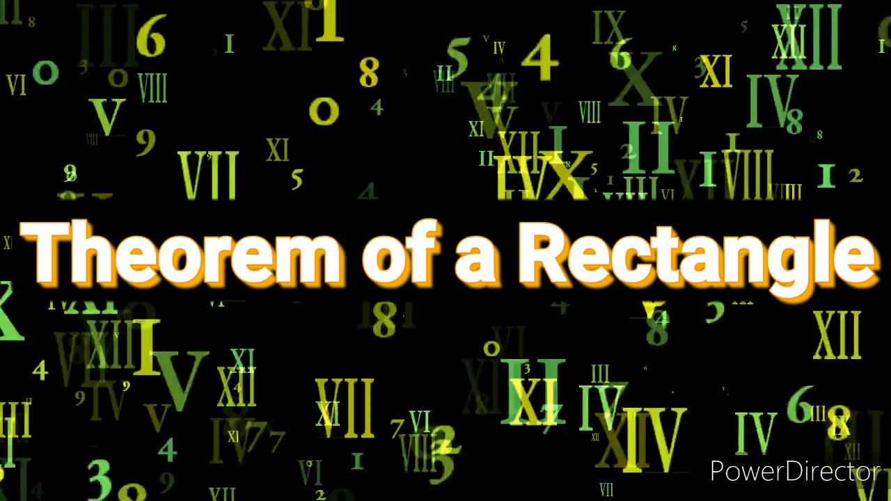 Theorem of Rectangle | Diagonals of Rectangle are congruent | class 9 ...