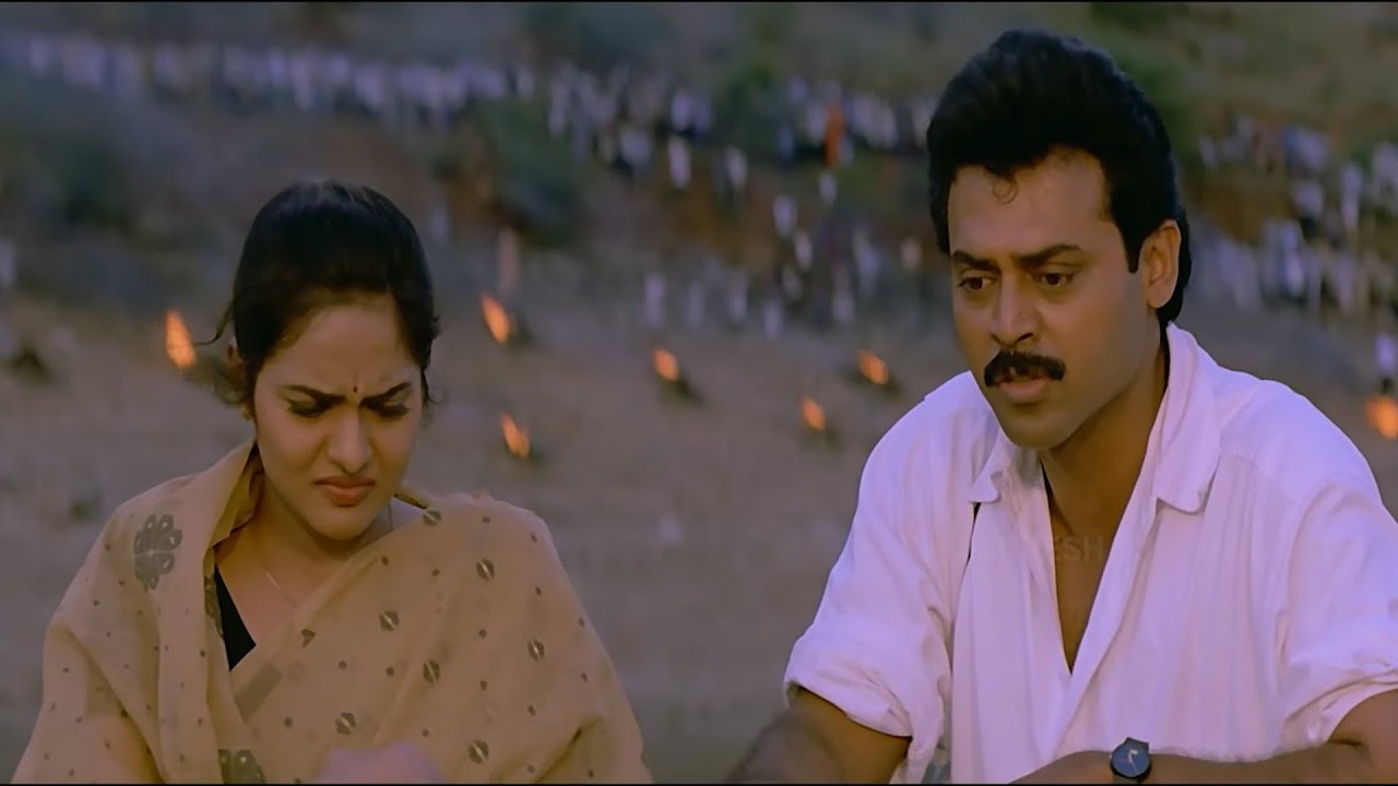 Ganesh Telugu Movie Scene | Venkatesh, Madhu Bala | Telugu Movies ...