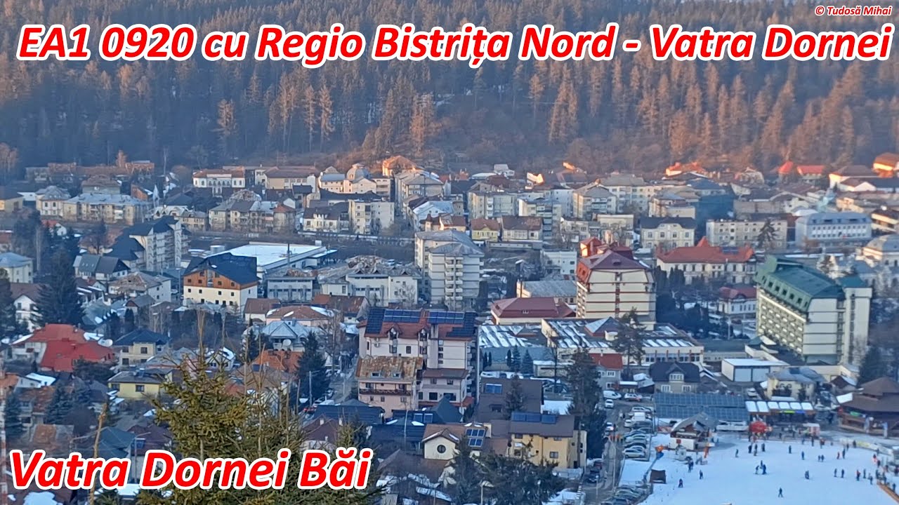 [4K] EA1 920 cu Regio Bistrița Nord - Vatra Dornei Bai văzut de pe ...