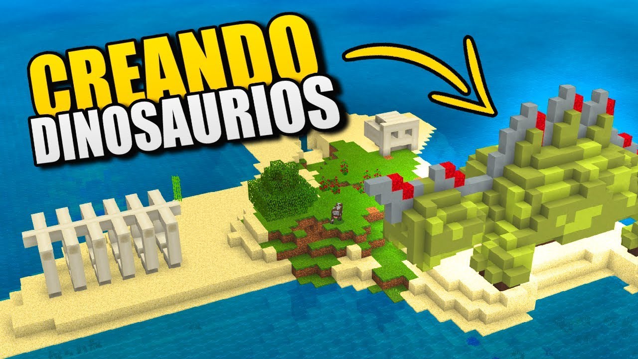 😱 HE CREADO UN DINOSAURIO GIGANTE EN MINECRAFT PE 1.5 😱 - YouTube