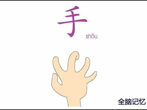 幼儿识字-手 Learning Chinese Character-hand - YouTube