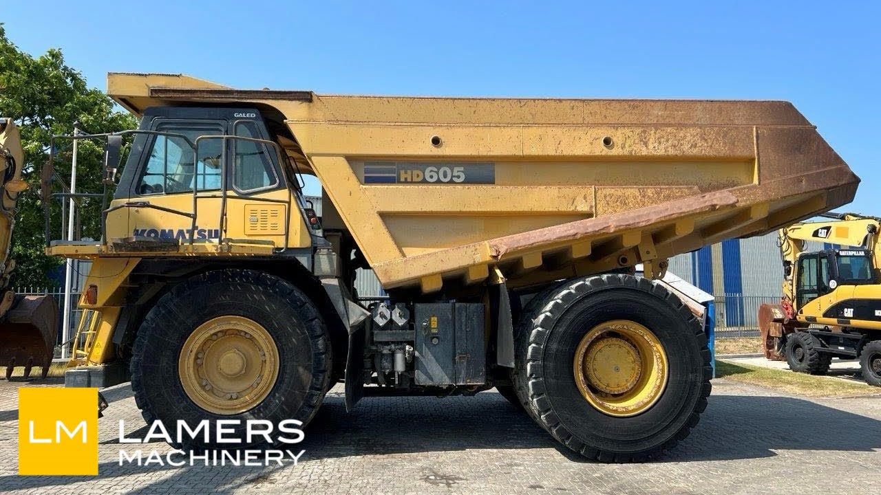 Komatsu HD605-7 rigid dumper for sale @ lamersmachinery.com - YouTube