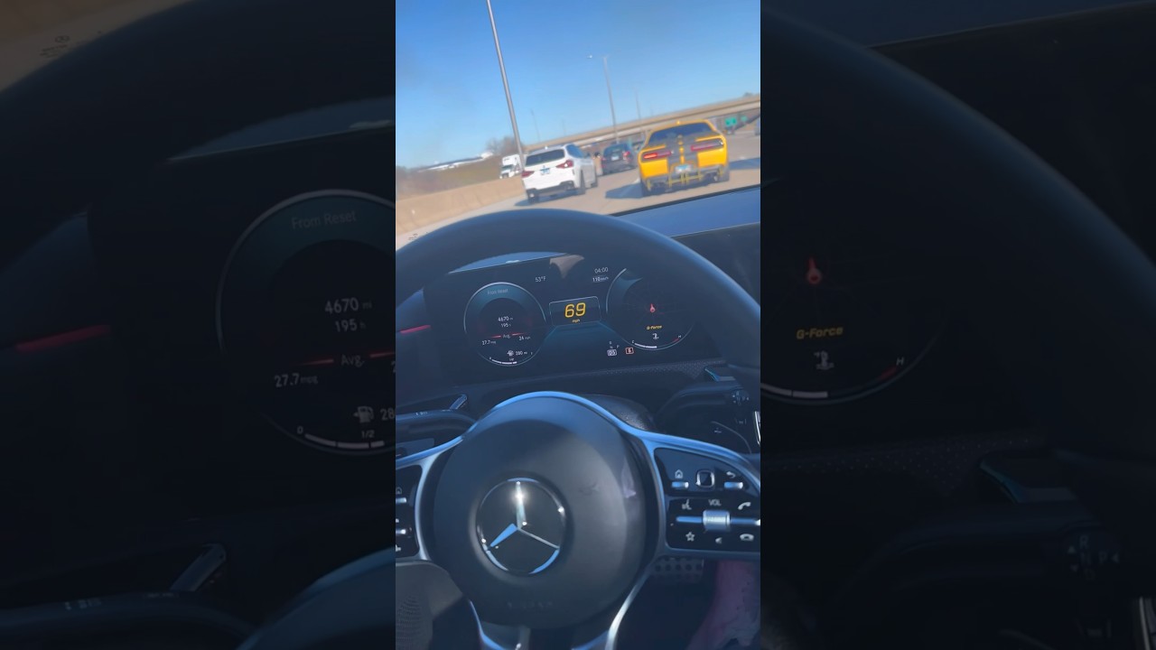 Mercedes Benz & Hellcat In Traffic #amg #hellcat #mercedes #cutting # ...