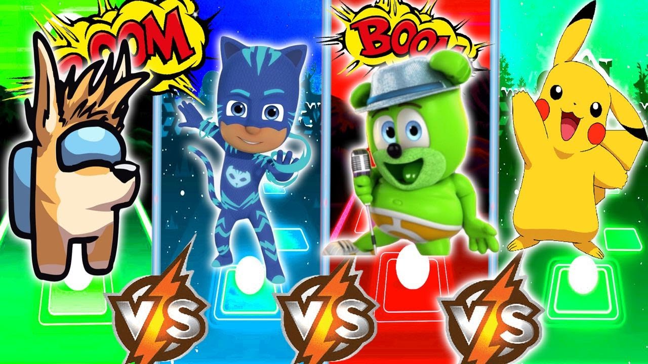 AMONG US - COFFIN DANCE🆚PJ MASKS - BAD LIAR🆚GUMMY BEAR - MANESKIN🆚 ...