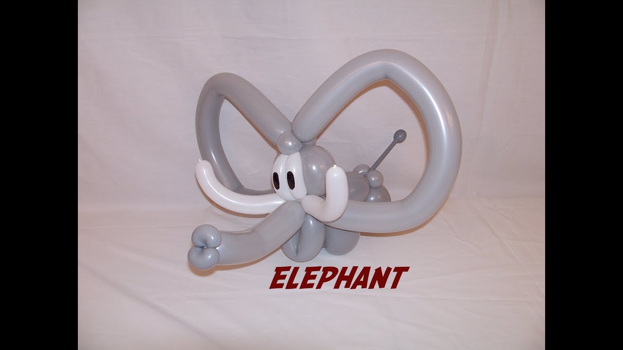 How to make a Balloon Elephant by Stretch the Balloon Dude - YouTube