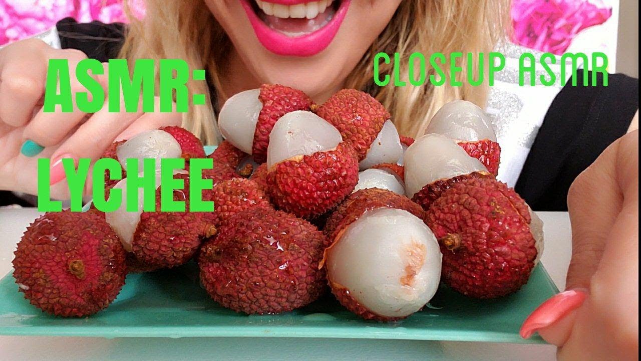 ASMR YUMMY LYCHEE SOUNDS (exotic fruit) - YouTube