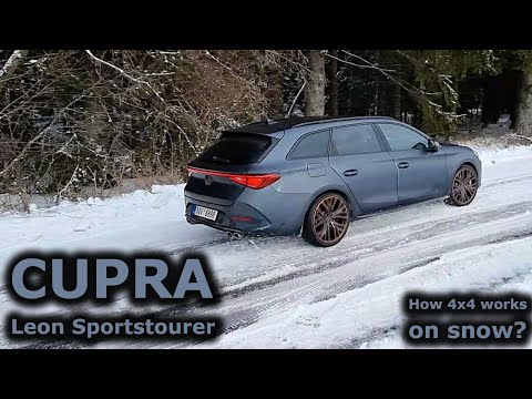 2021 CUPRA Leon Sportstourer | how 4x4 works in snow