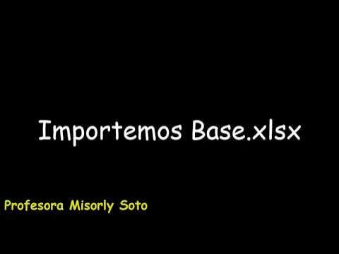 Lección 4 Importar bases de datos - YouTube
