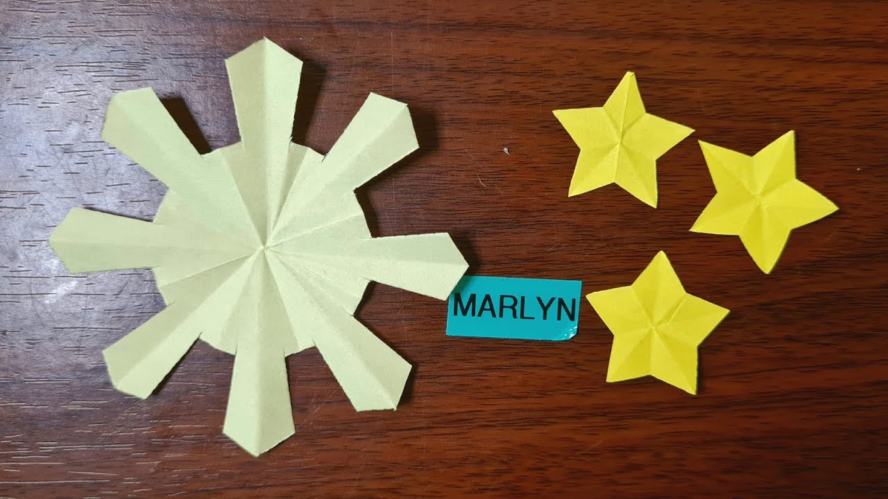 3 STARS and A SUN / SCHOOL PROJECT / TUTORIAL 60 - YouTube