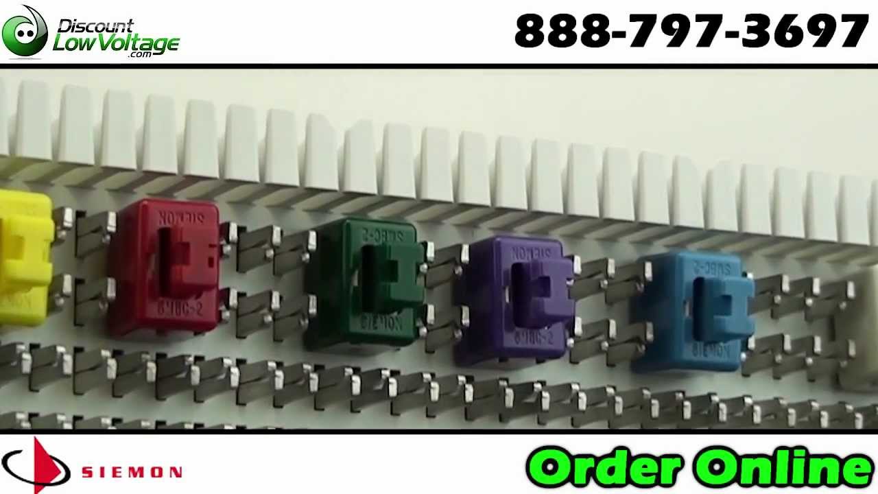 Siemon Colored Bridging Clips | SMBC-2 | Discount-Low-Voltage.com - YouTube