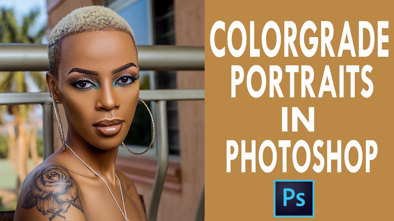Beauty Portrait COLOR GRADING In Photoshop CC 2020 - YouTube