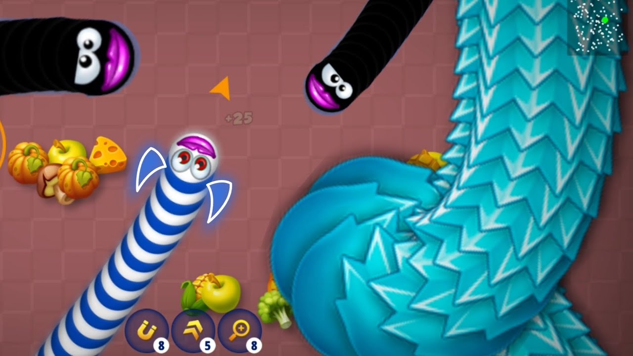 Here Comes The Mega Worm Challenger. Long Gameplay Wormszone. 28 - YouTube