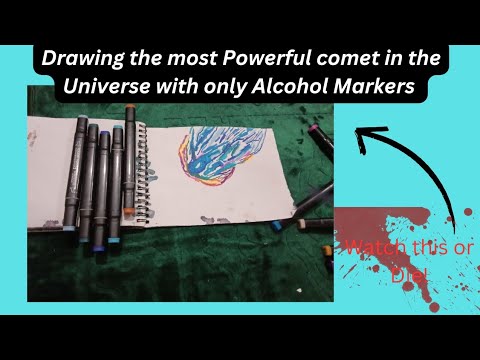 Drawing the most Powerful comet in the Universe with only Alcohol ...