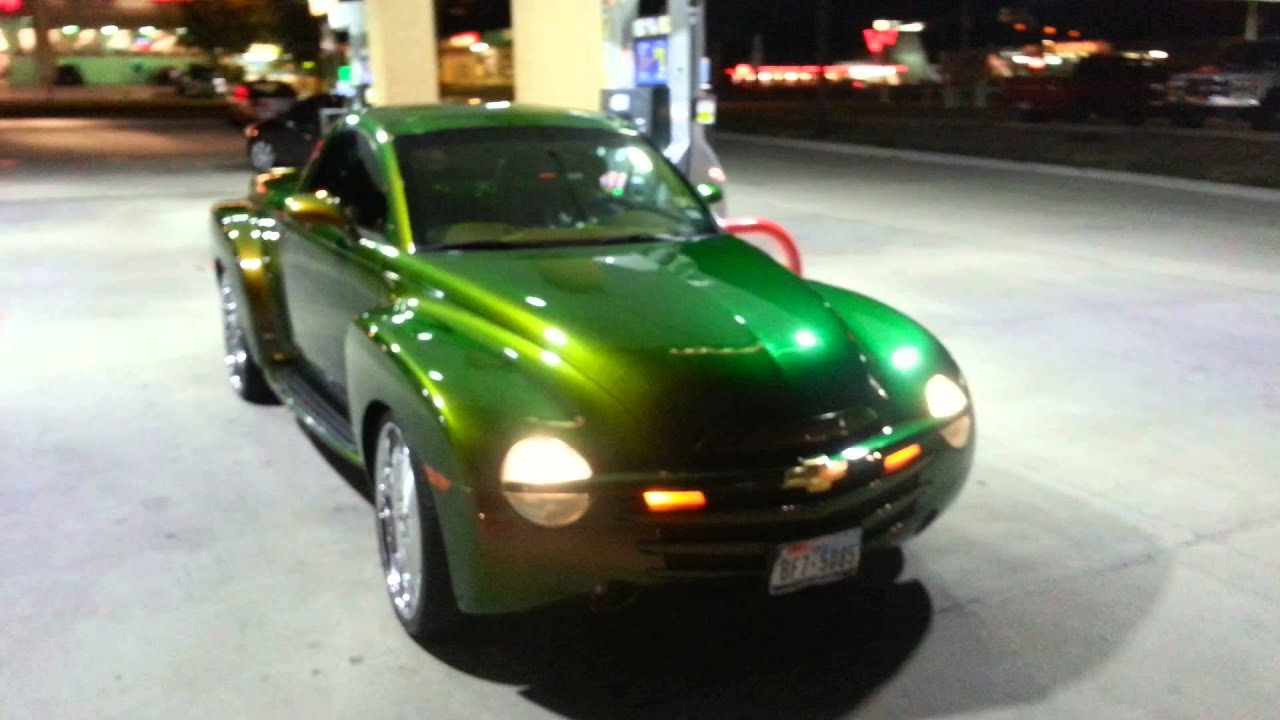 Chameleon paint chevy Ssr forgiatos #ostrich int - YouTube