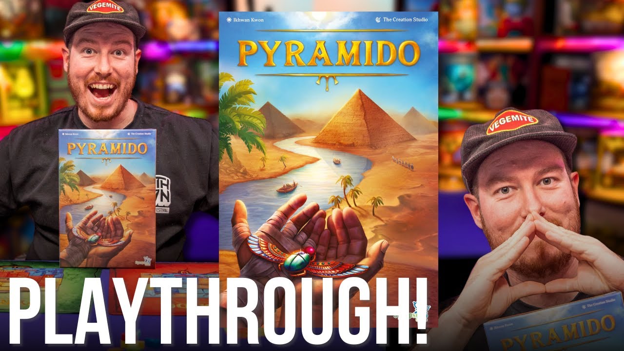 Pyramid Tile Laying! Pyramido Board Game Playthrough! - YouTube