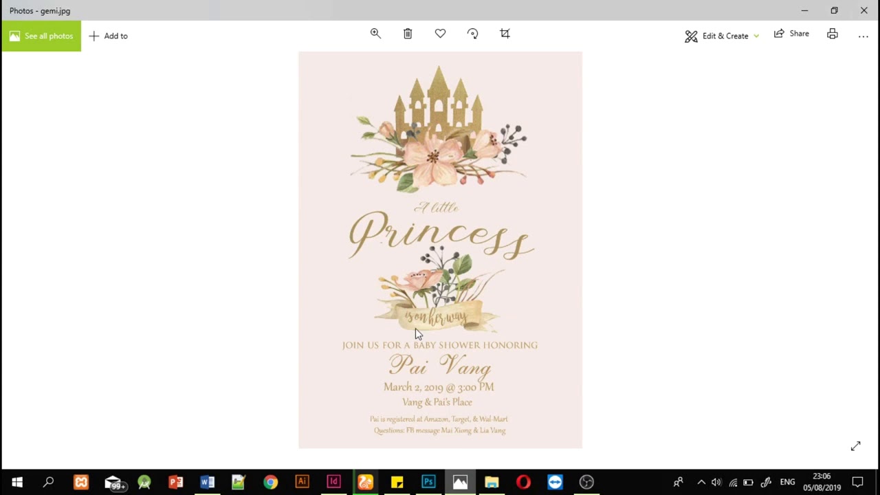 How to Design Invitation Card In Photoshop CC 2020 - YouTube