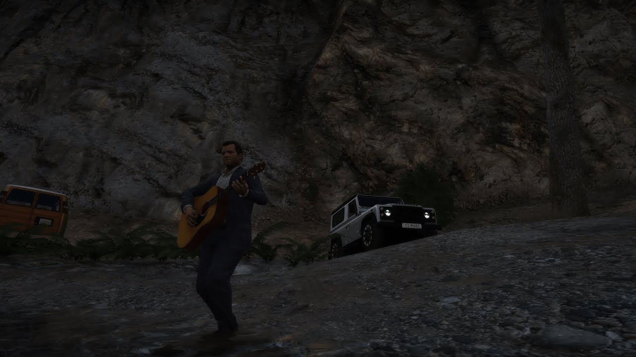 Off road adventure in a Land Rover Defender 90 | GTA V | Steering Wheel ...