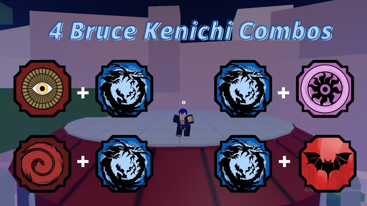 4 Bruce Kenichi Combos | Shindo Life - YouTube