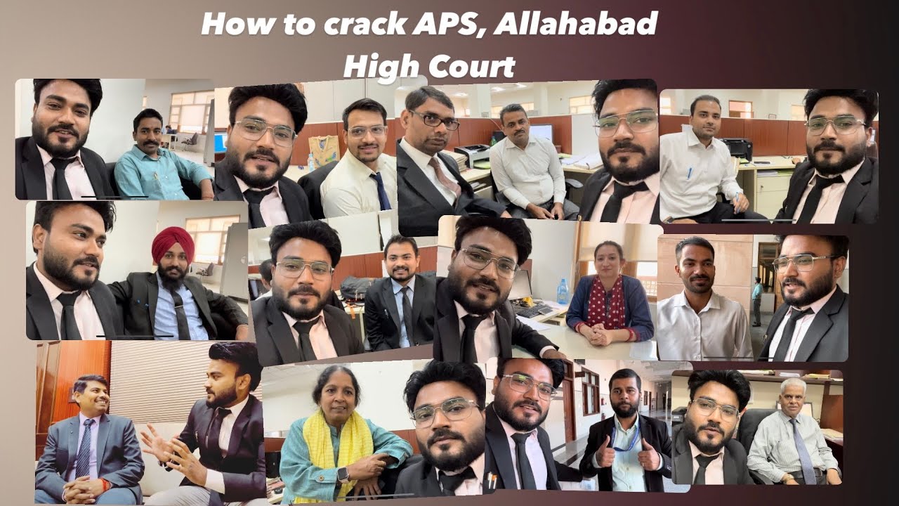 How to crack APS, Allahabad High Court Examination || APS || Allahabad High Court - YouTube
