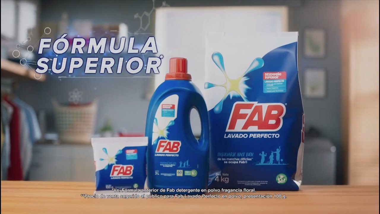 ¡Nuevo detergente FAB Lavado Perfecto! - YouTube