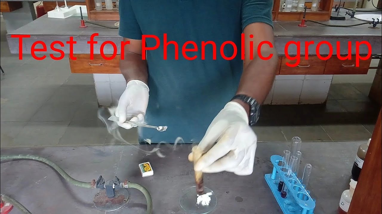 Test for Phenolic group Functional group class 12 chemistry practical ...