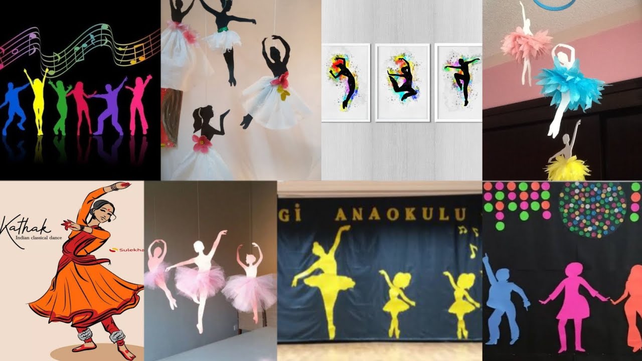 Dance class decoration ideas | Dance class creative poster background ...