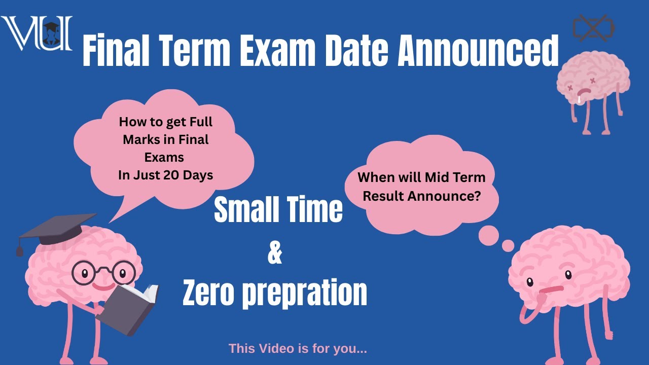 Prepare Smart for VU Final Term Exams Fall 2026 | Study Tips for ...