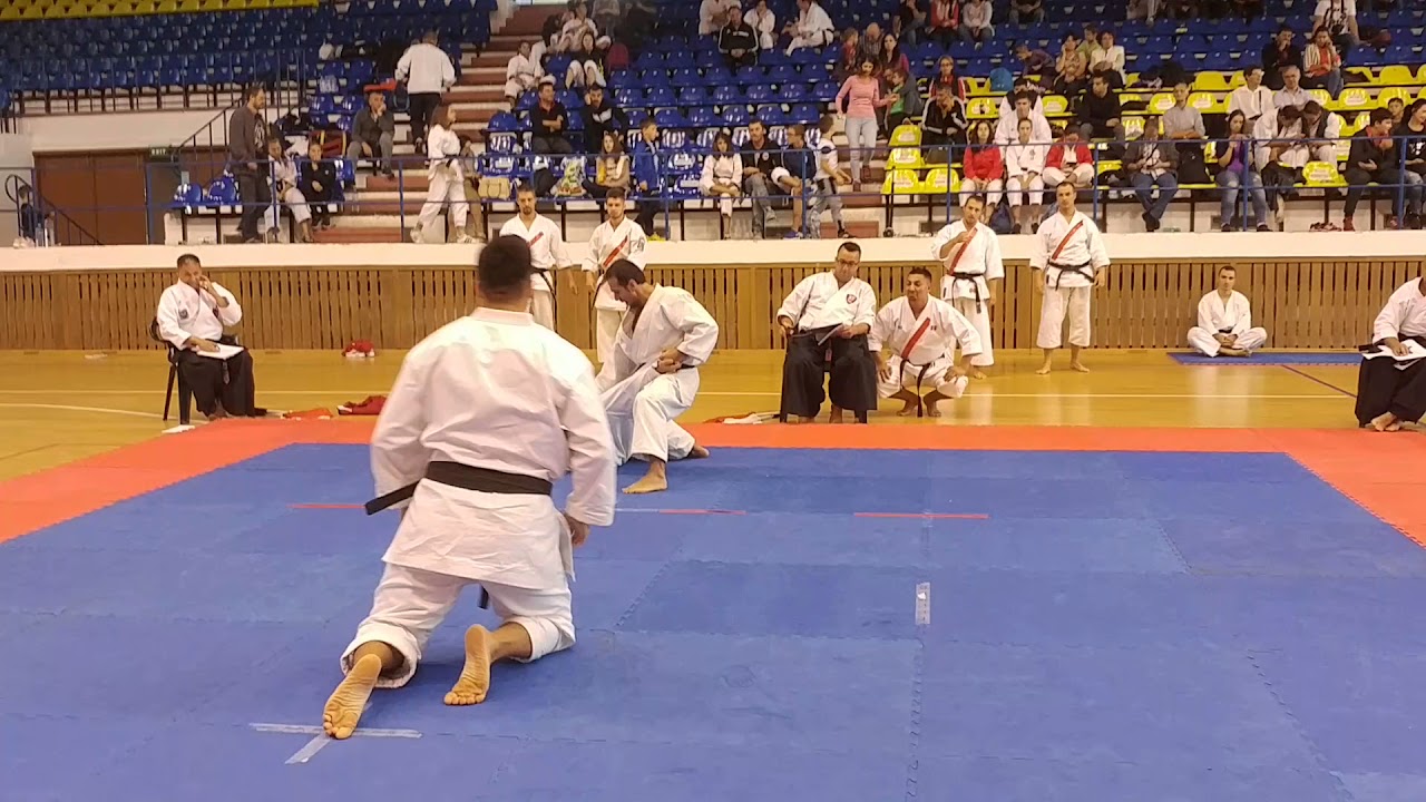 (Bunkai) Shotokan Kata SOCHIN by OLYMPIC Iasi - CNKT2017 - YouTube