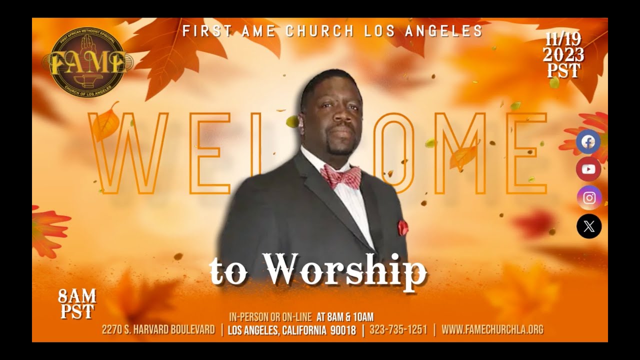 8:00AM Sunday November 19, 2023 "If I Do Say So, Myself" Pastor Robert ...