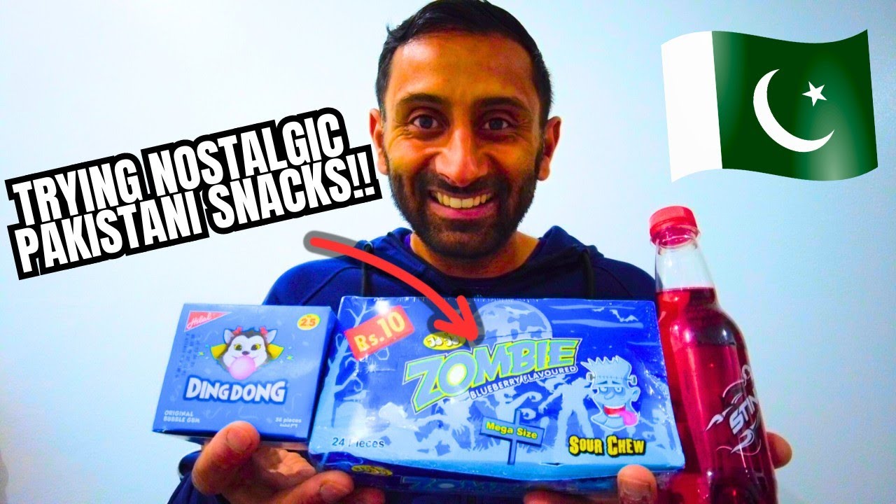 BRITISH PAKISTANI Trying NOSTALGIC PAKISTANI Snacks! From PAKISTAN! 🇵🇰 ...
