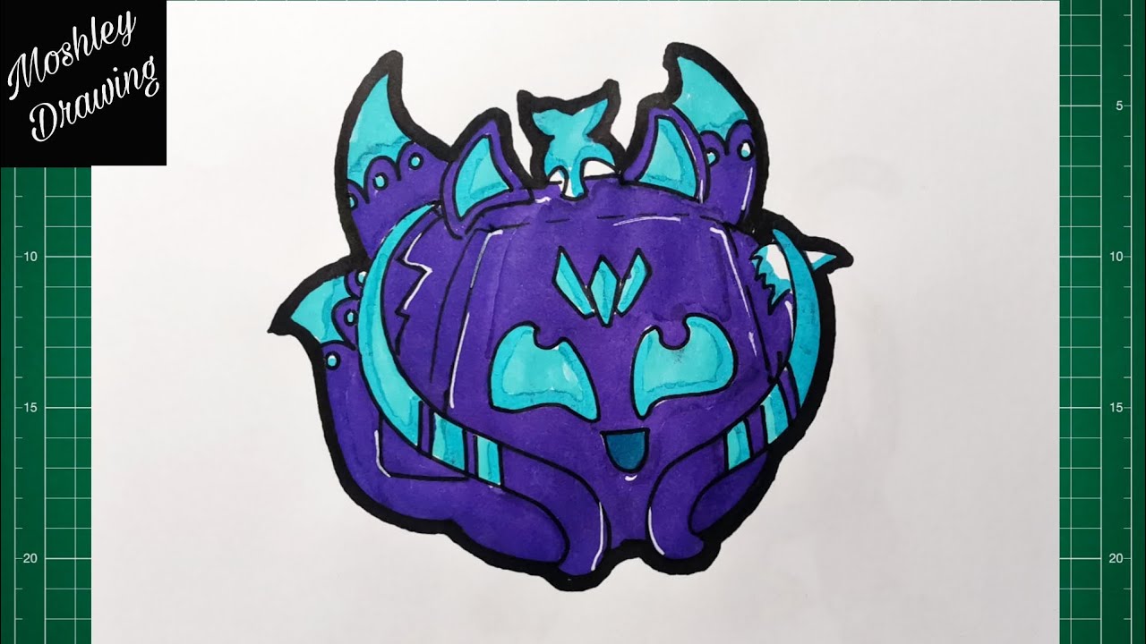 How to Draw Kitsune Fruit from Roblox Fruits - YouTube